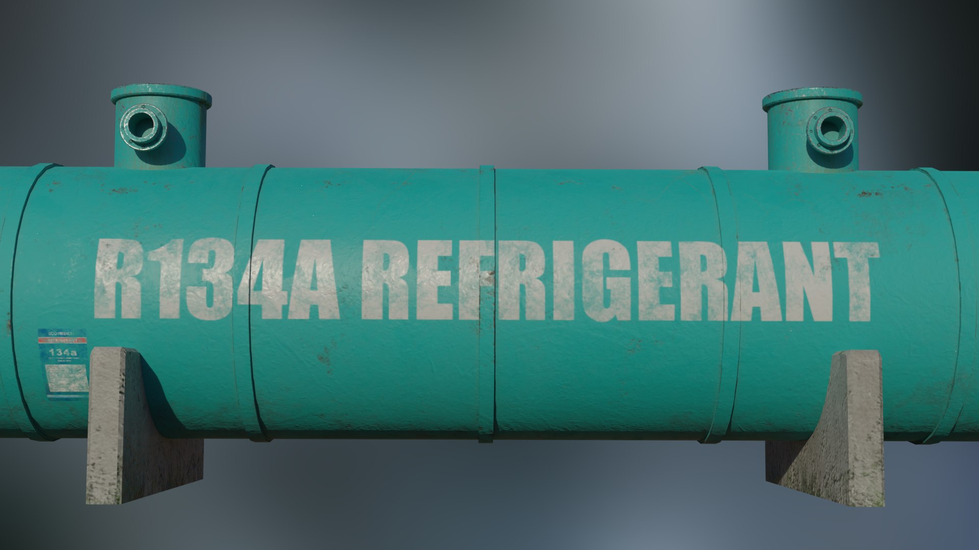 Industrial R134a Refrigerant Storage Tank 3D - TurboSquid 1806813