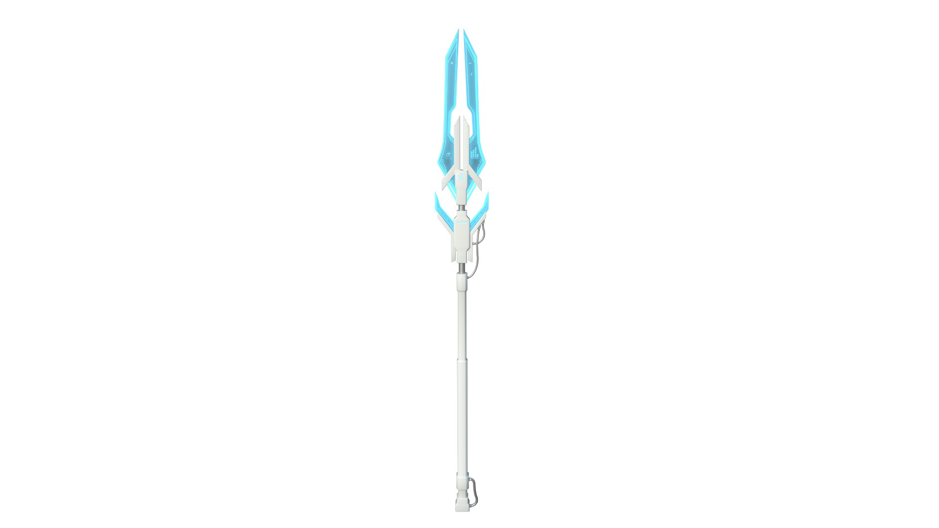SciFi War Spear A02 White Blue - Sci Fi Weapon Design 3D - TurboSquid ...