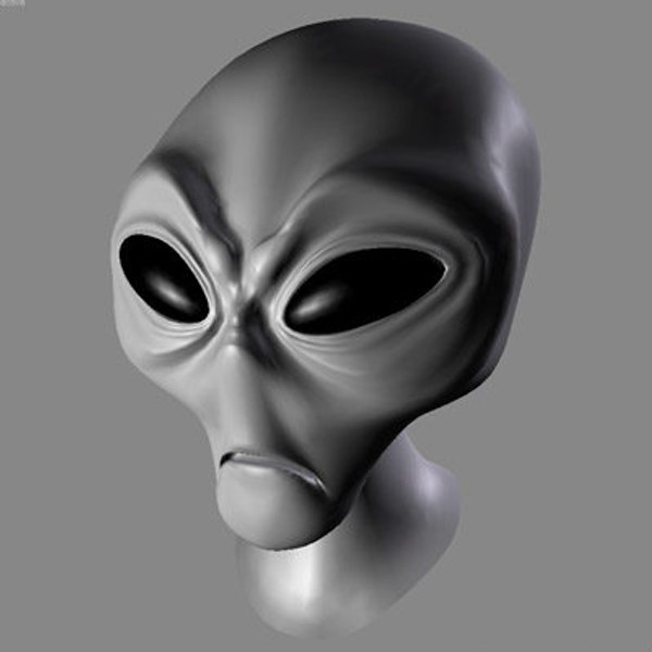 3d model alien head