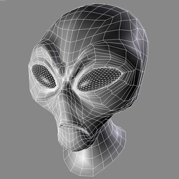 3d model alien head