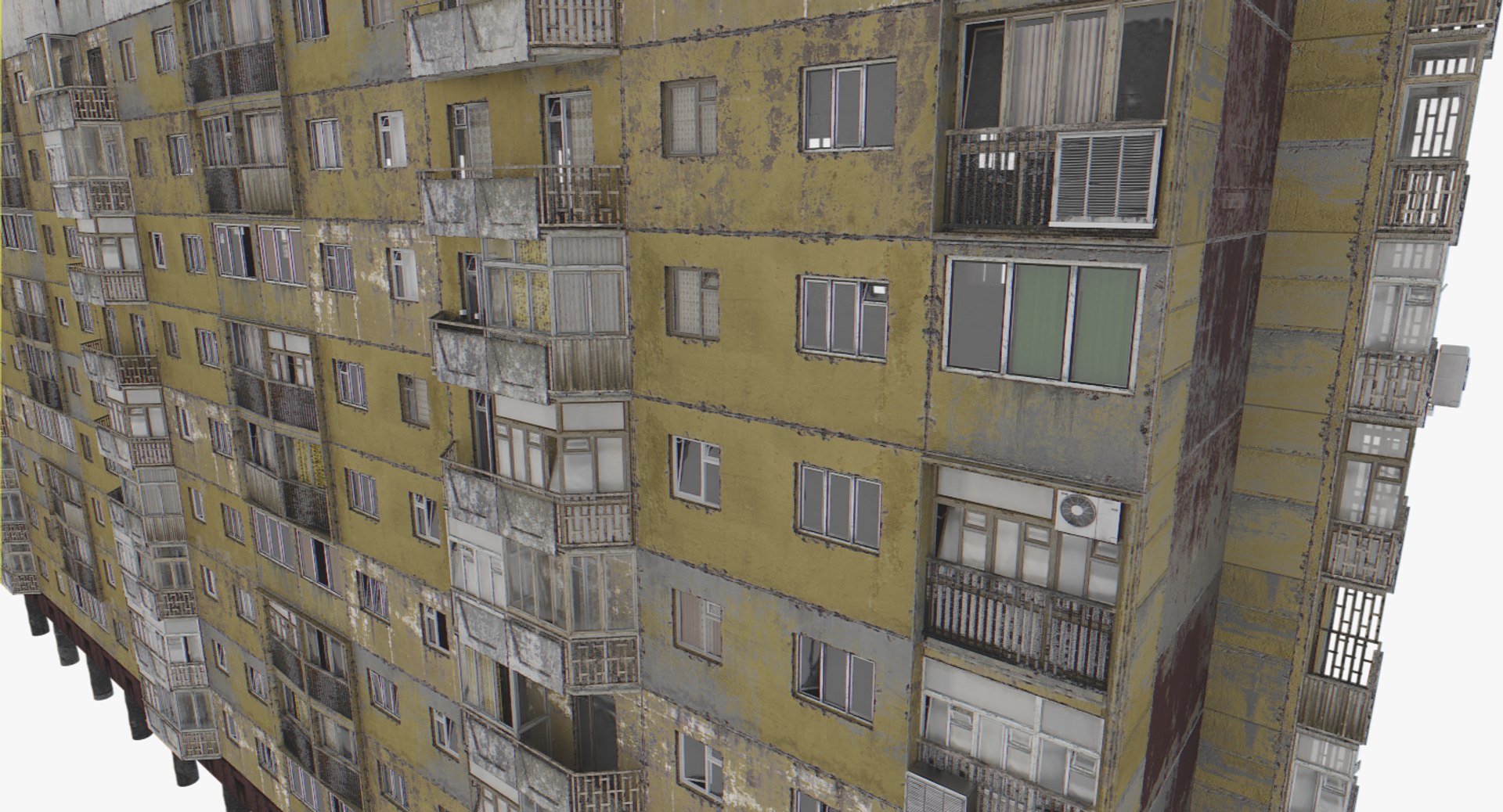 3D soviet concrete panel-block - TurboSquid 1425015