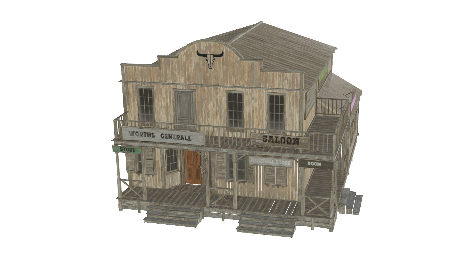 Wild West Building 3D - TurboSquid 2147346