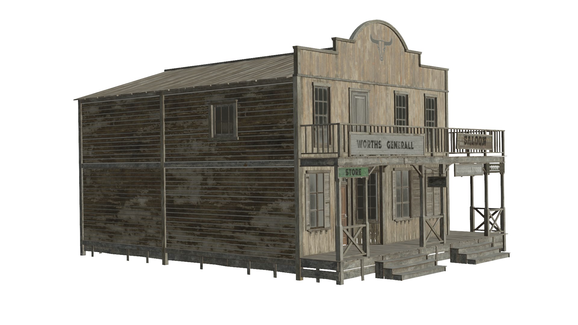 Wild West Building 3D - TurboSquid 2147346