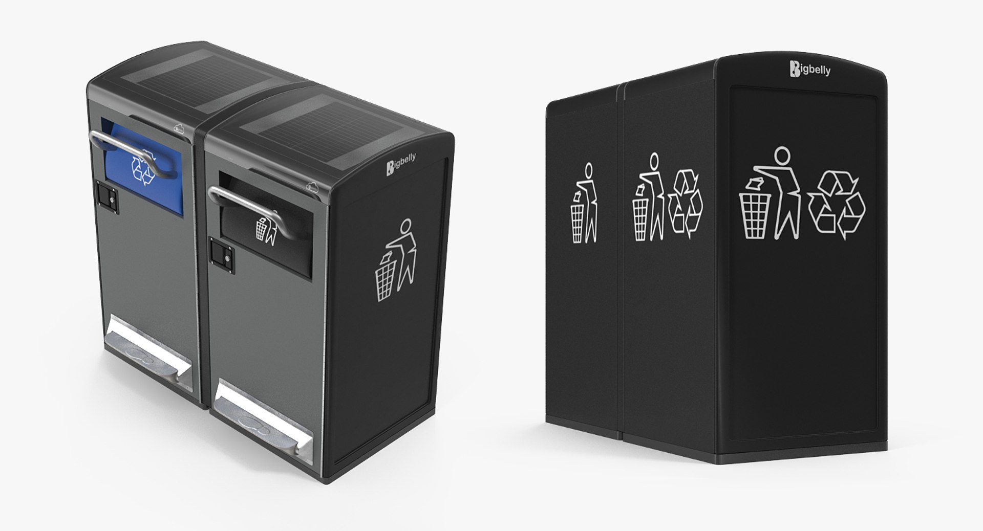 Bigbelly General Waste Recycling Model - TurboSquid 1329010