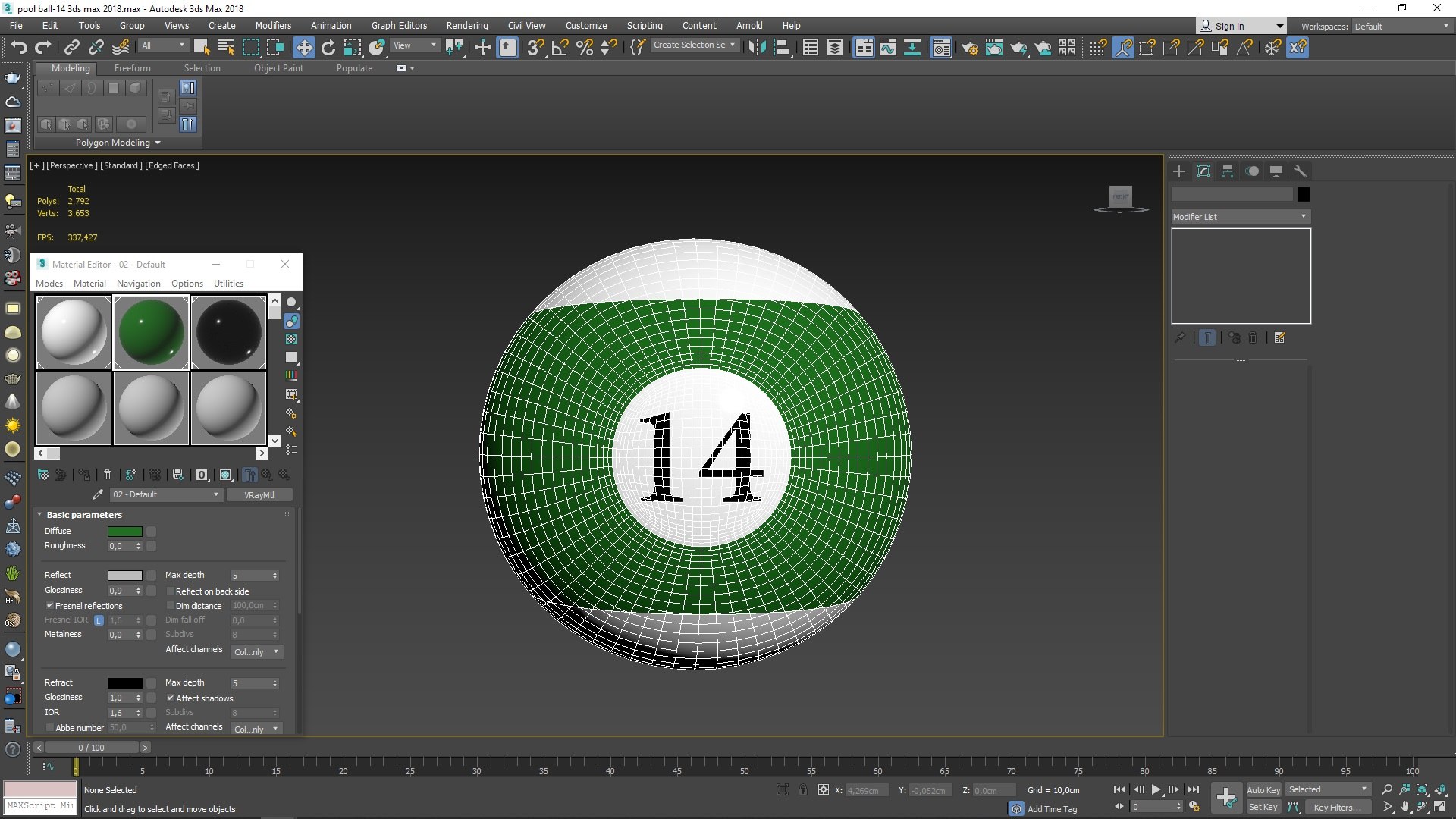 Billiard Pool Ball-14 American Model Model - TurboSquid 1932604