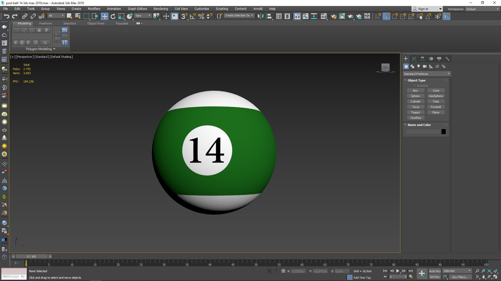 Billiard Pool Ball-14 American Model Model - TurboSquid 1932604