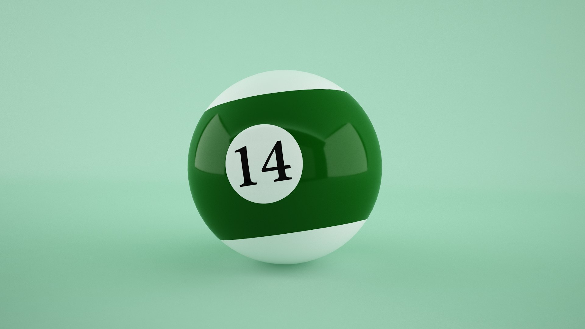 Billiard Pool Ball-14 American Model Model - TurboSquid 1932604