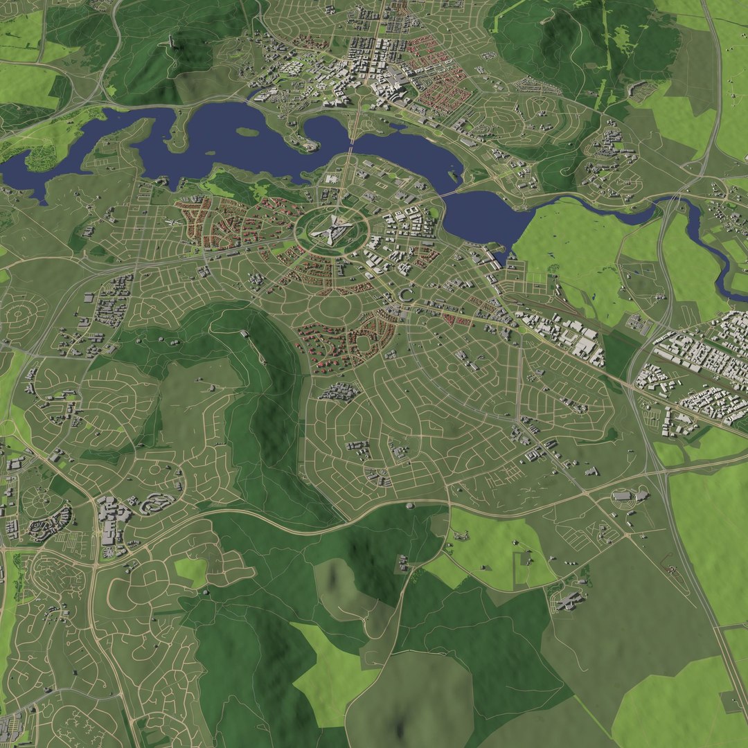 Canberra Australia - City And Urban 3D Model - TurboSquid 2258375