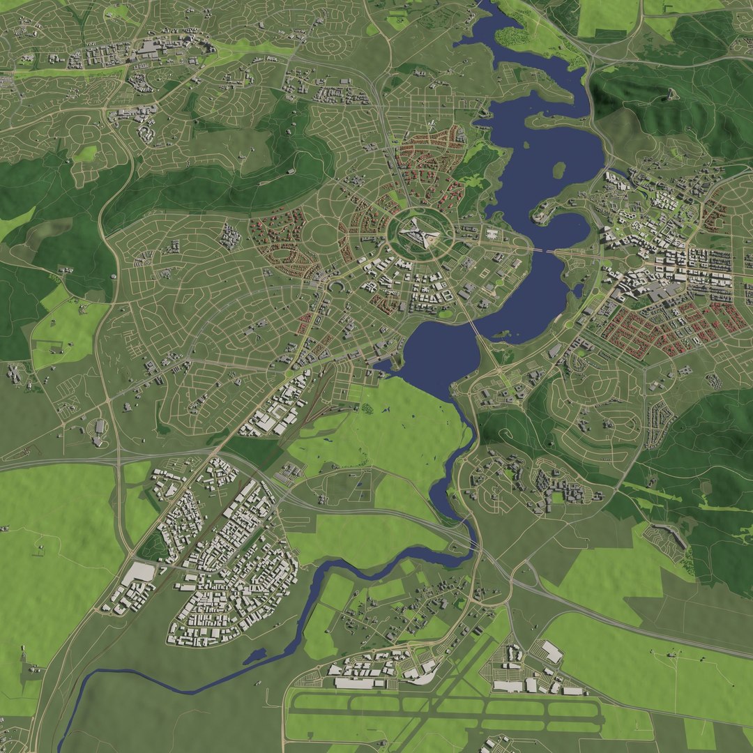 Canberra Australia - City And Urban 3D Model - TurboSquid 2258375