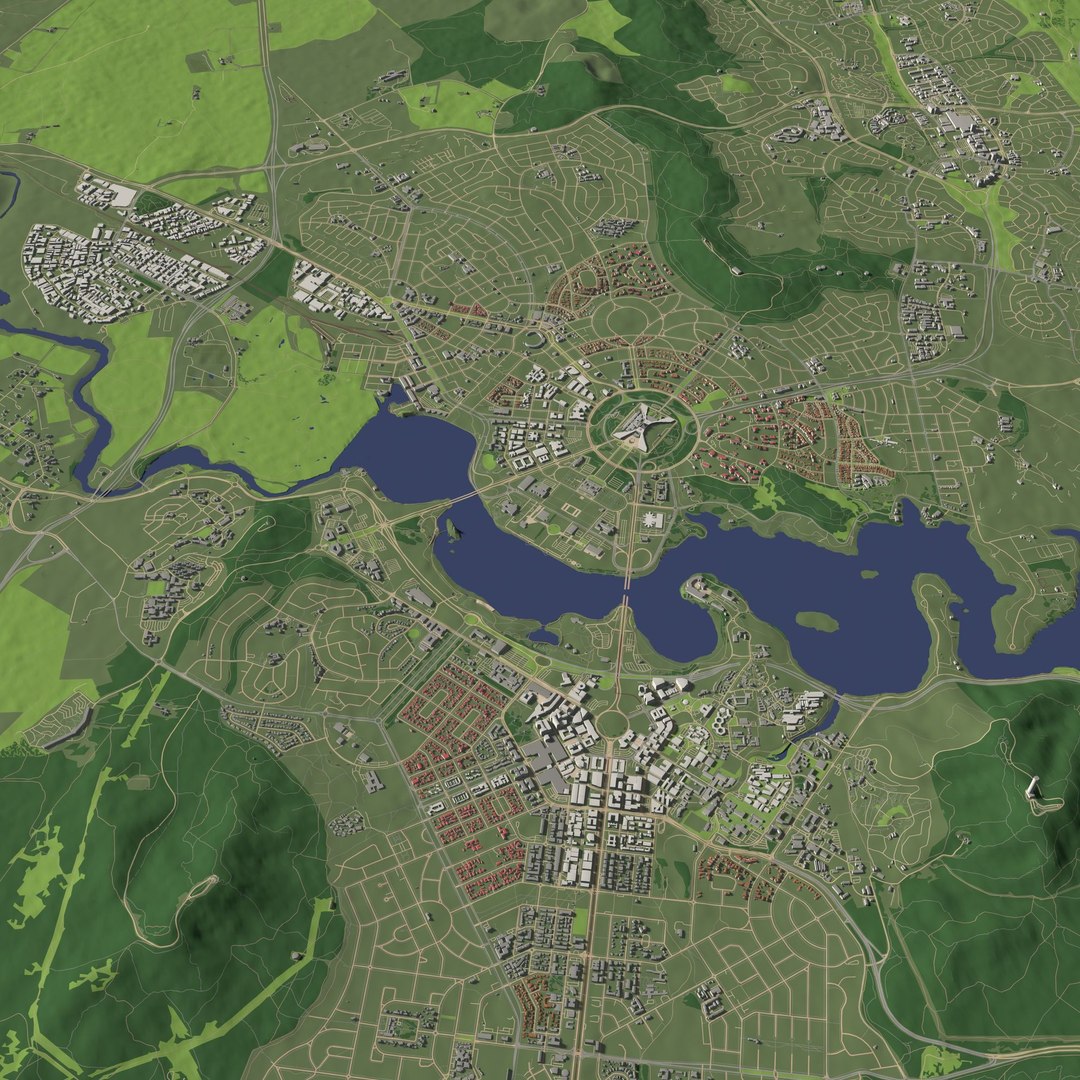 Canberra Australia - City And Urban 3D Model - TurboSquid 2258375