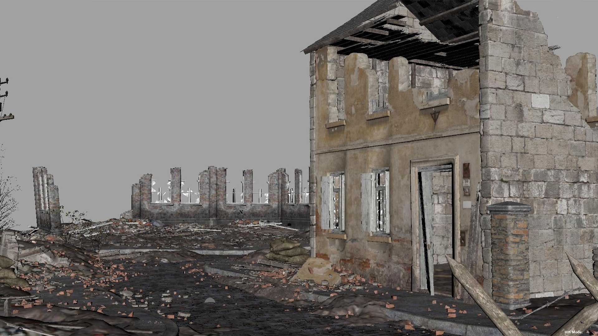 3D 3D Small Ruined Damaged Buildings Collection - TurboSquid 1827429