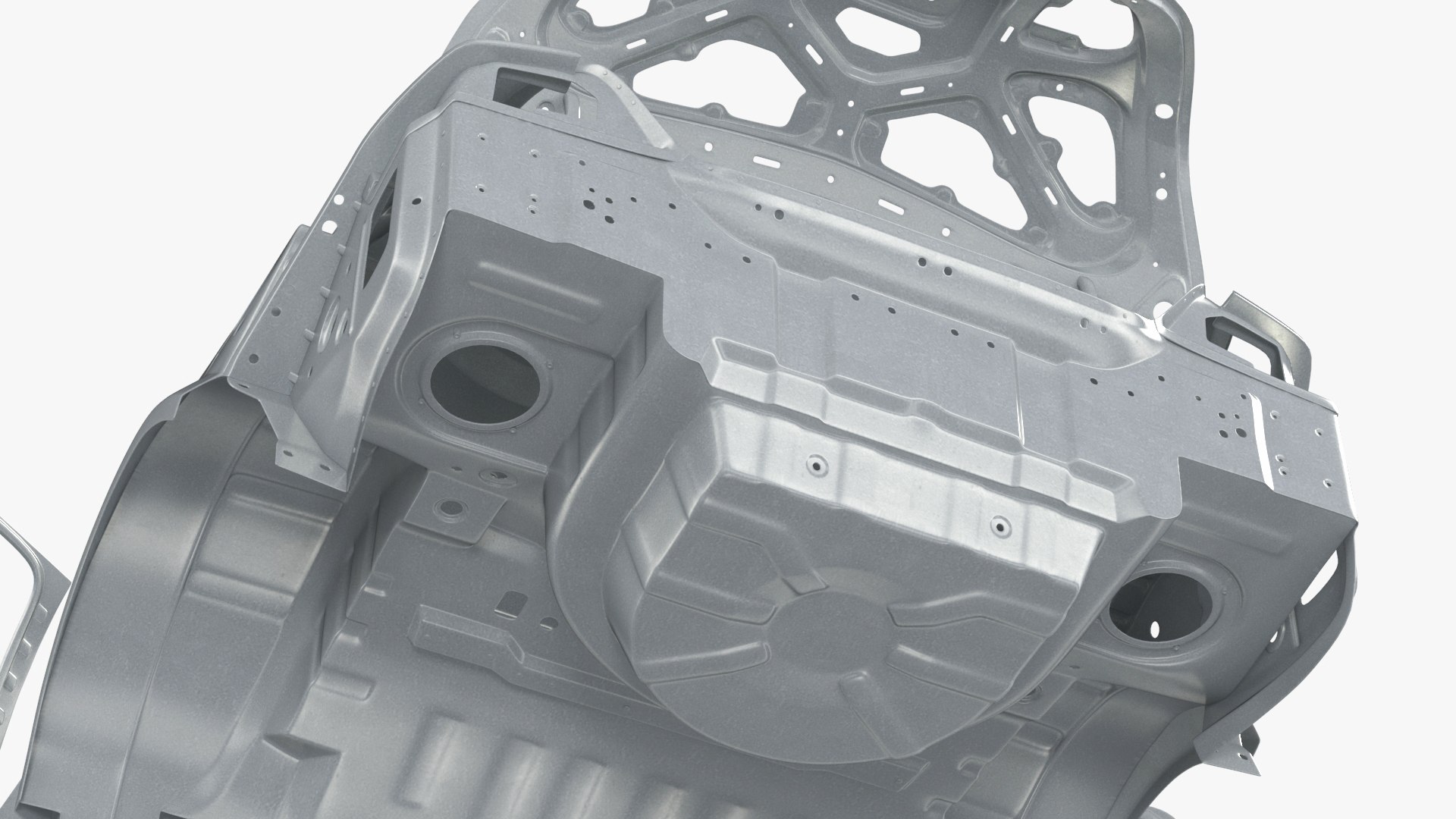 Car Frame Unibody Structure 3D Model - TurboSquid 2218354