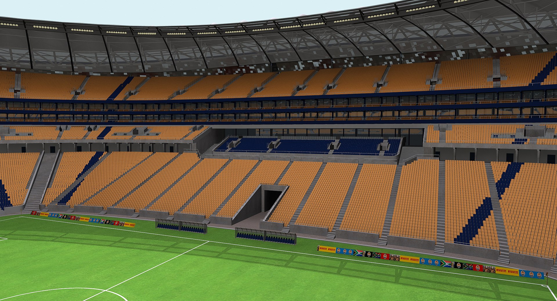 3d Soccer City Stadium