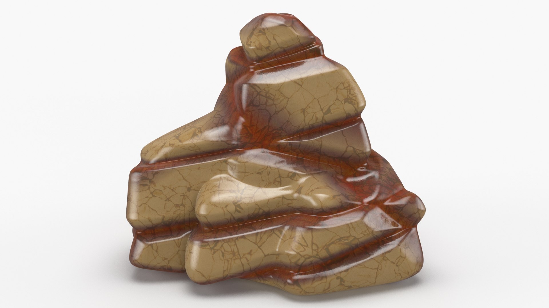 3D Cartoon Stone 01 Color 2 - TurboSquid 1768614