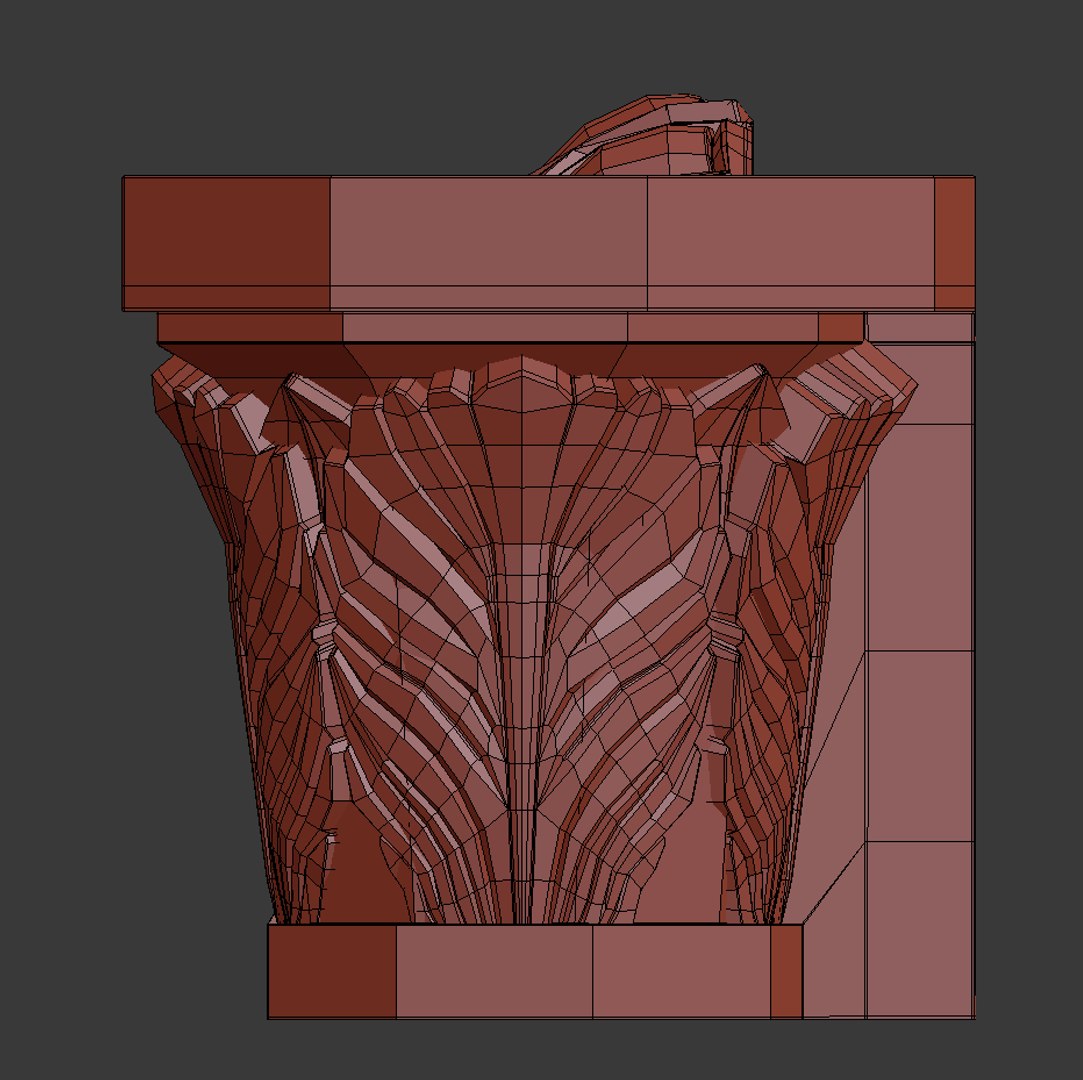 Ionic Column Capital 3D Model - TurboSquid 1191247