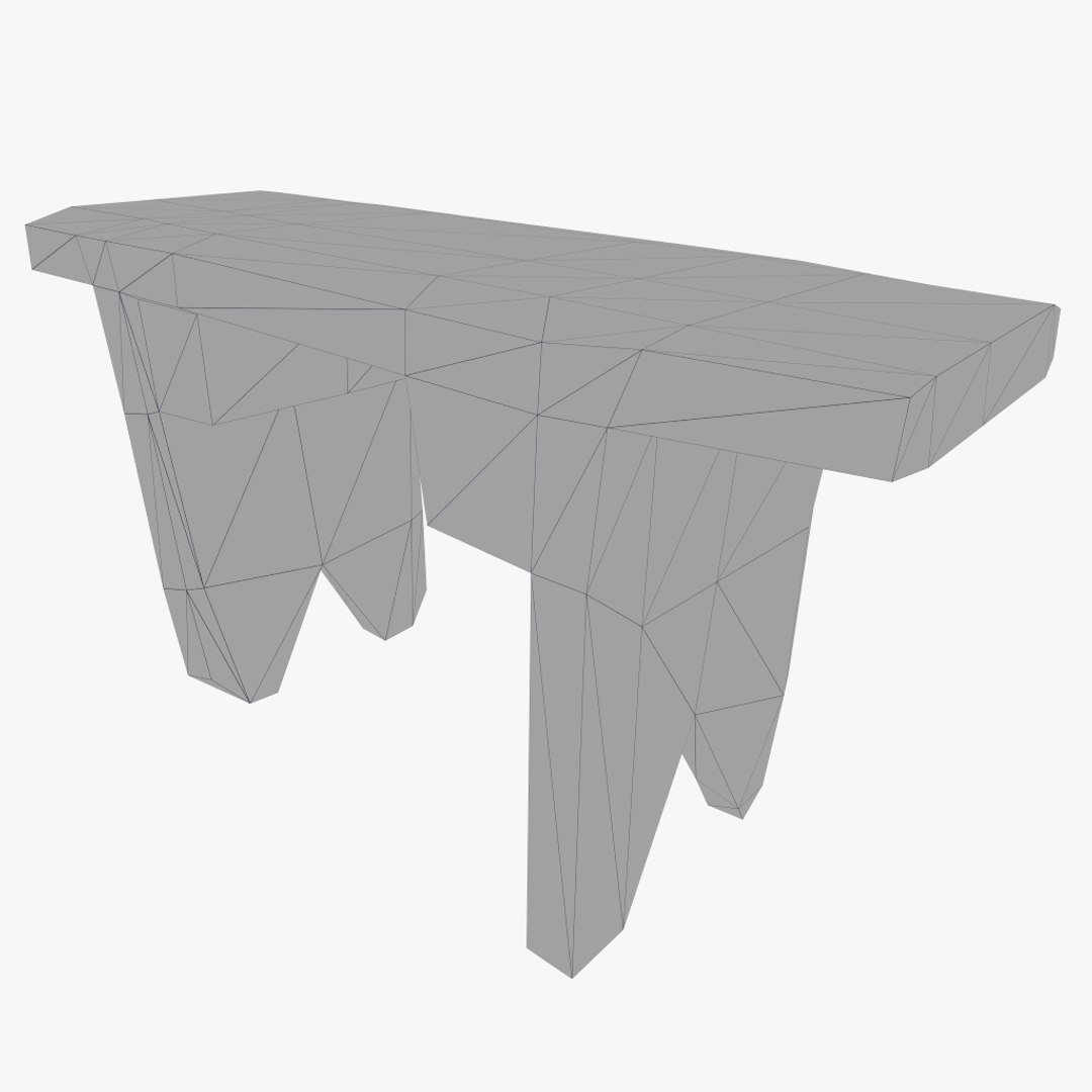 Vintage square wooden stool 3D - TurboSquid 1409735