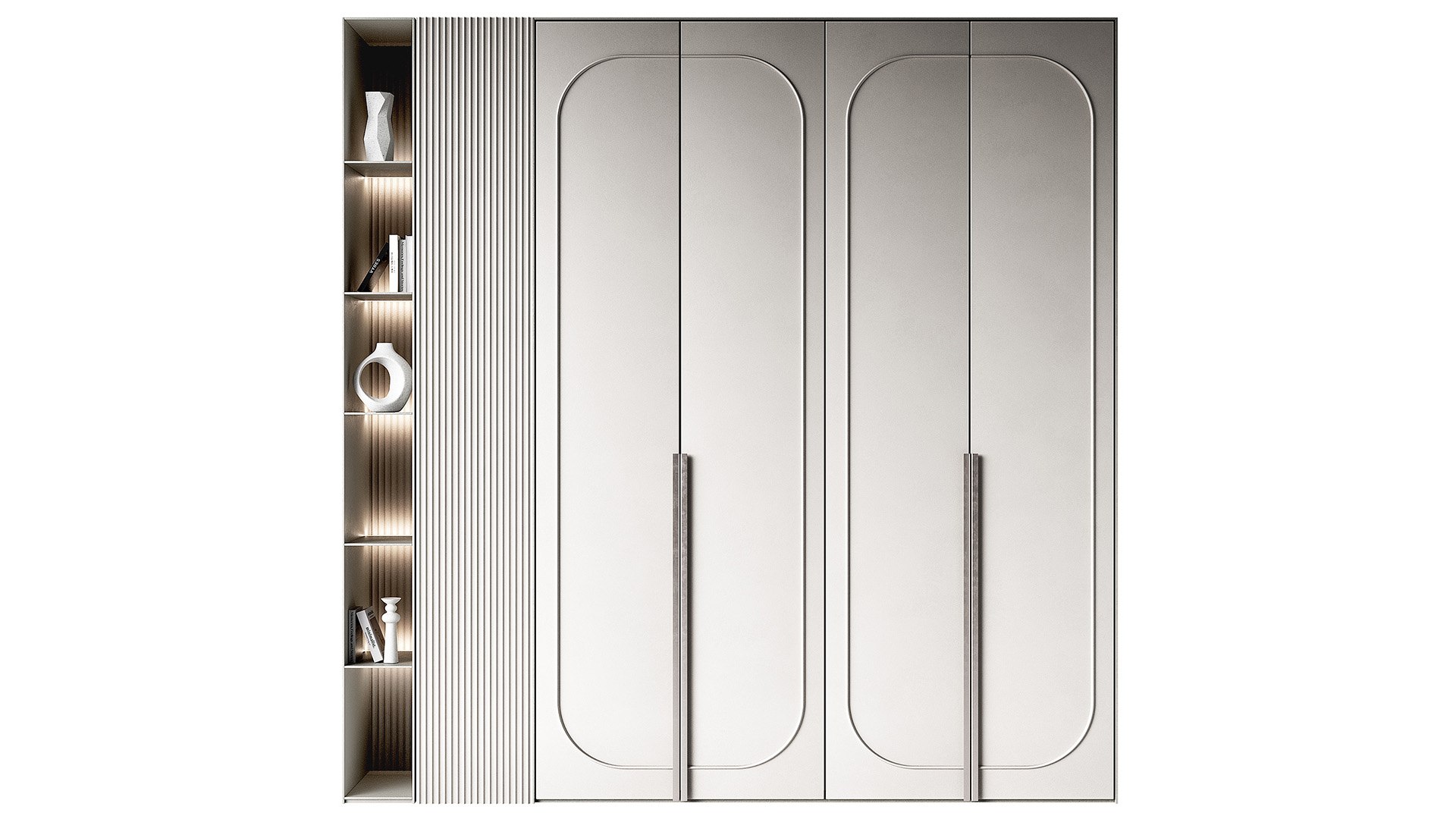 3D Model Cabinet Furniture Modern Minimal Composition - TurboSquid 2252884