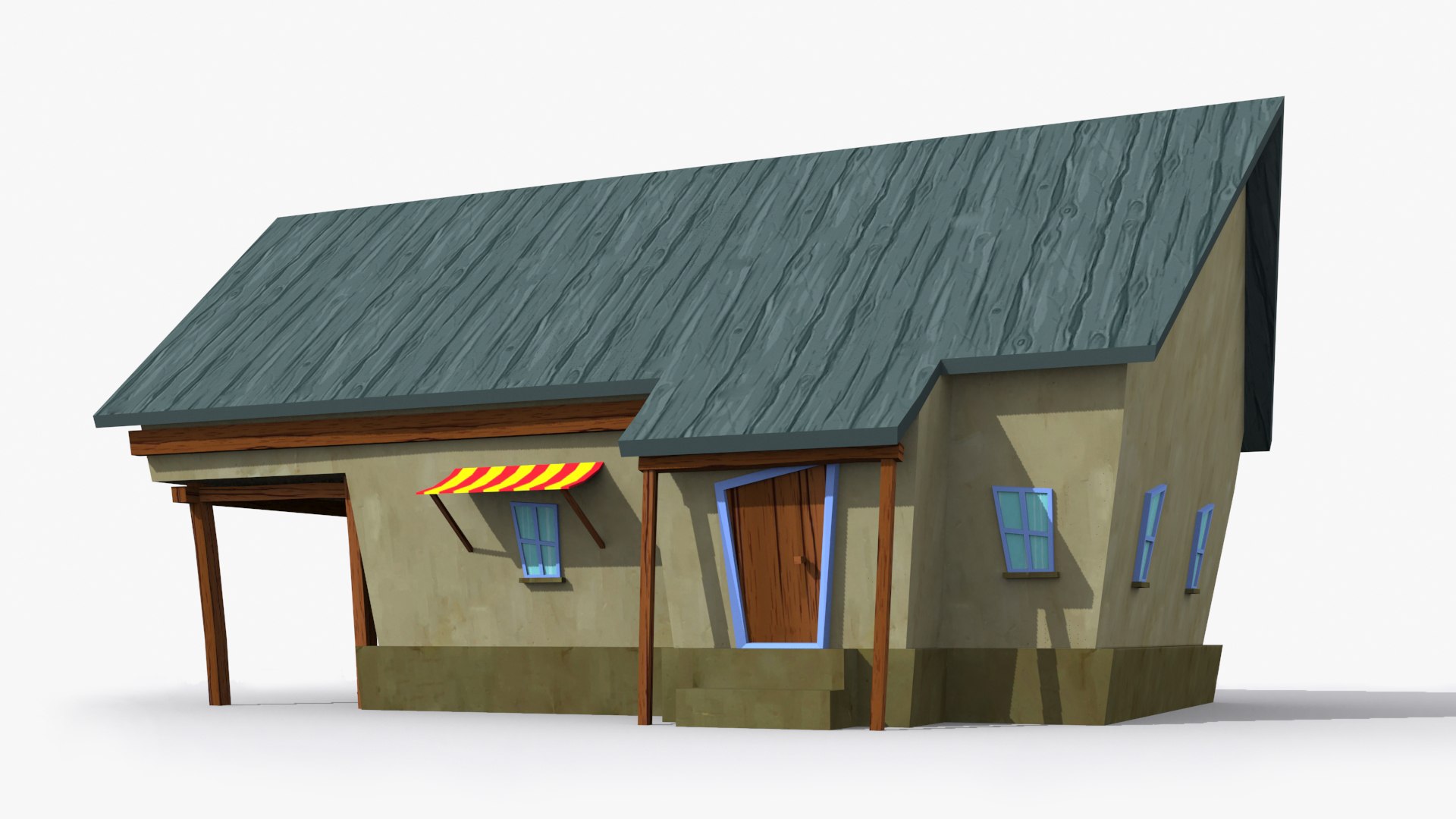 3D Model Cartoon House - TurboSquid 1697076