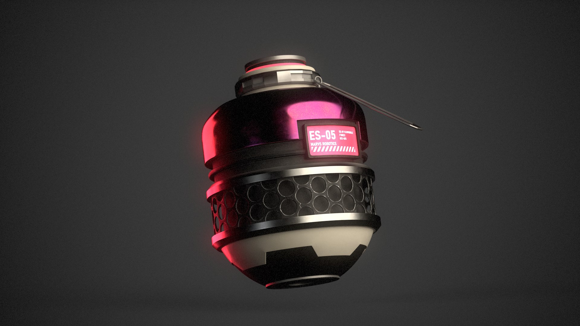 3D Model Sci-Fi Grenade 03 - TurboSquid 2350063