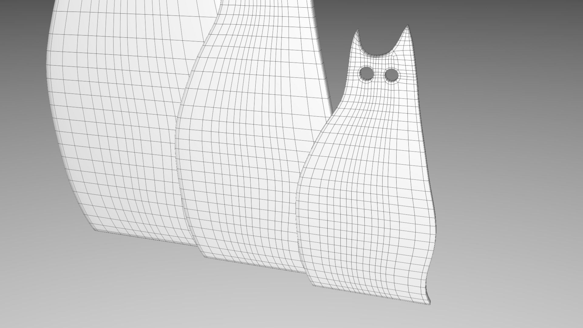 3D Cat Wooden Decor - TurboSquid 1622767