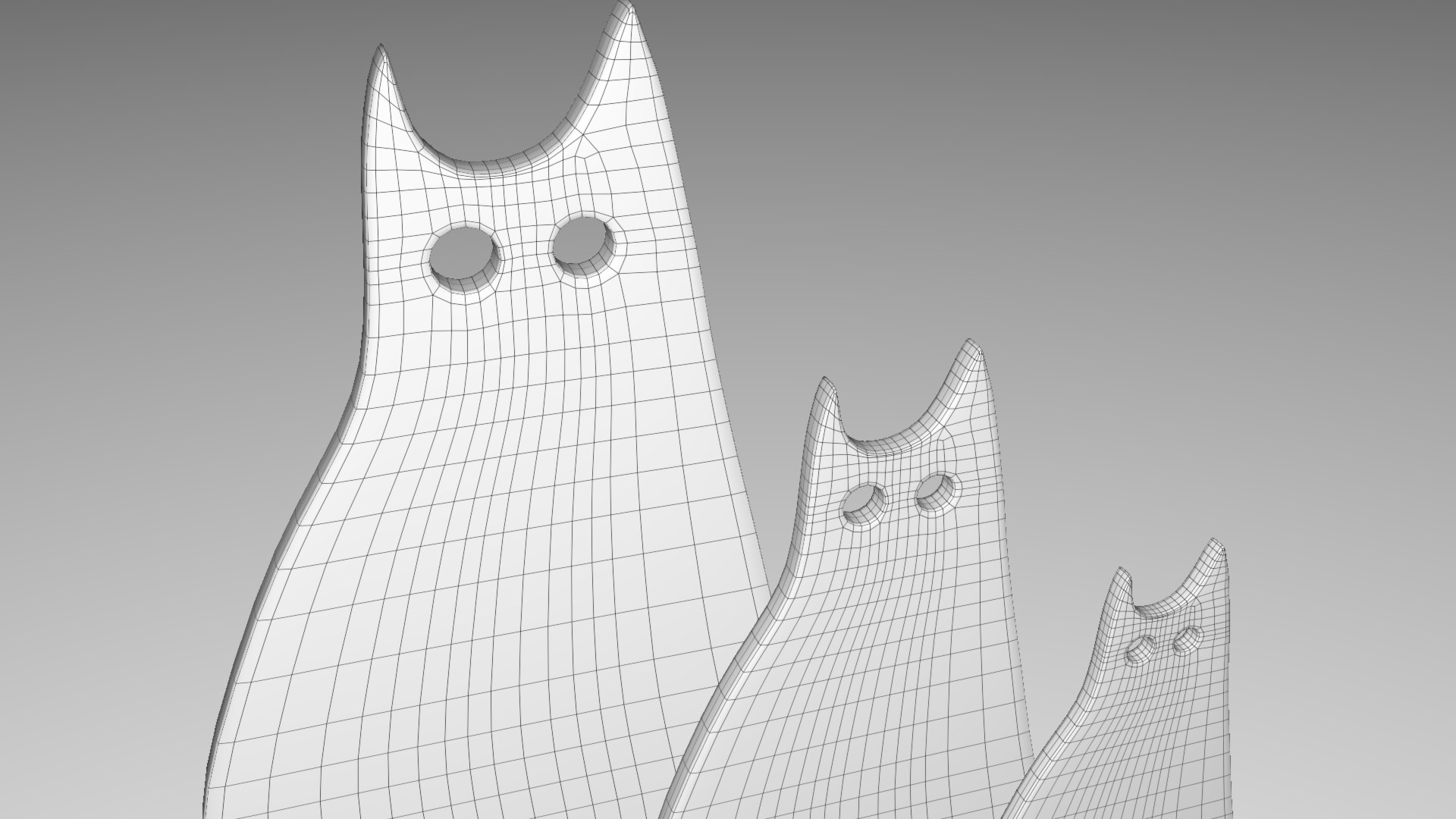 3D Cat Wooden Decor - TurboSquid 1622767