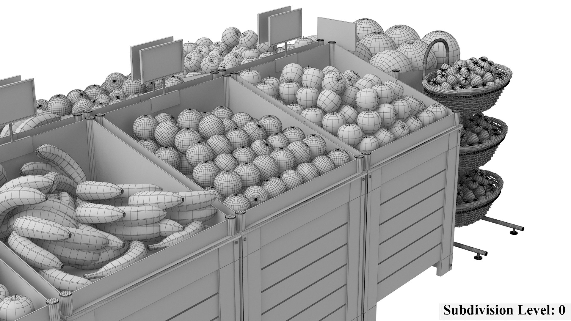 Real Fruit Display 3D Model - TurboSquid 1500728