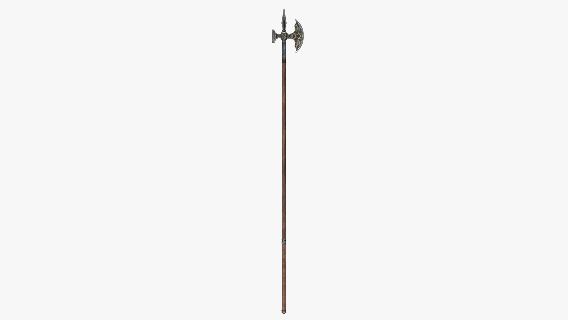 3D Fantasy Spear RPG Pole Axe Poleax Pollaxe Polax Pike Partisan ...