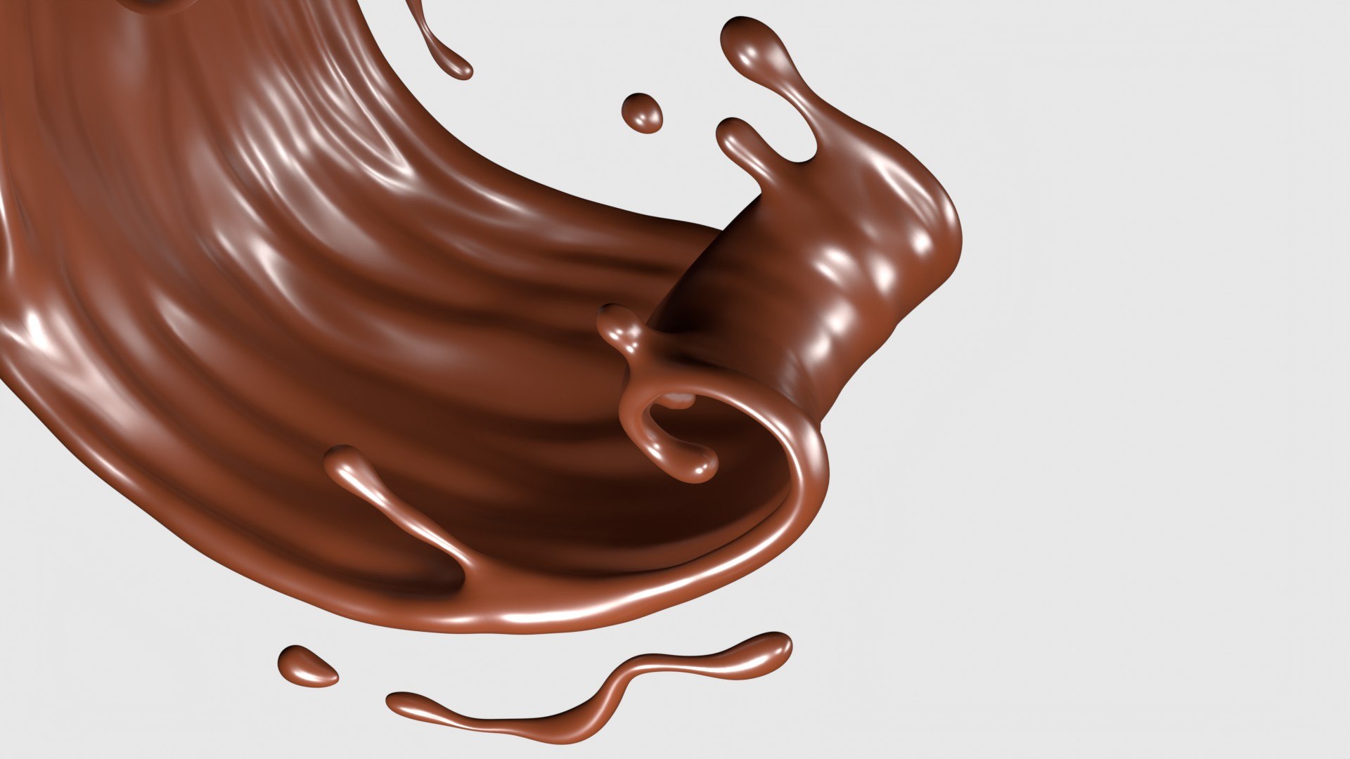 Chocolate Liquid Splash 033 3D Model - TurboSquid 2519931