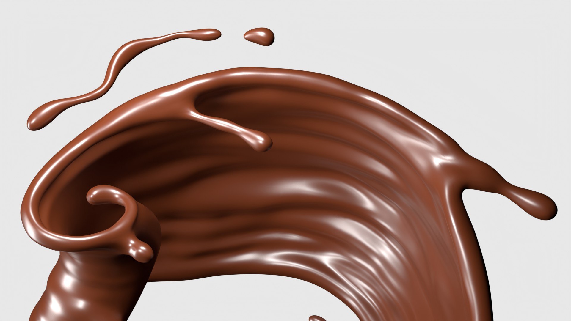 Chocolate Liquid Splash 033 3D Model - TurboSquid 2519931
