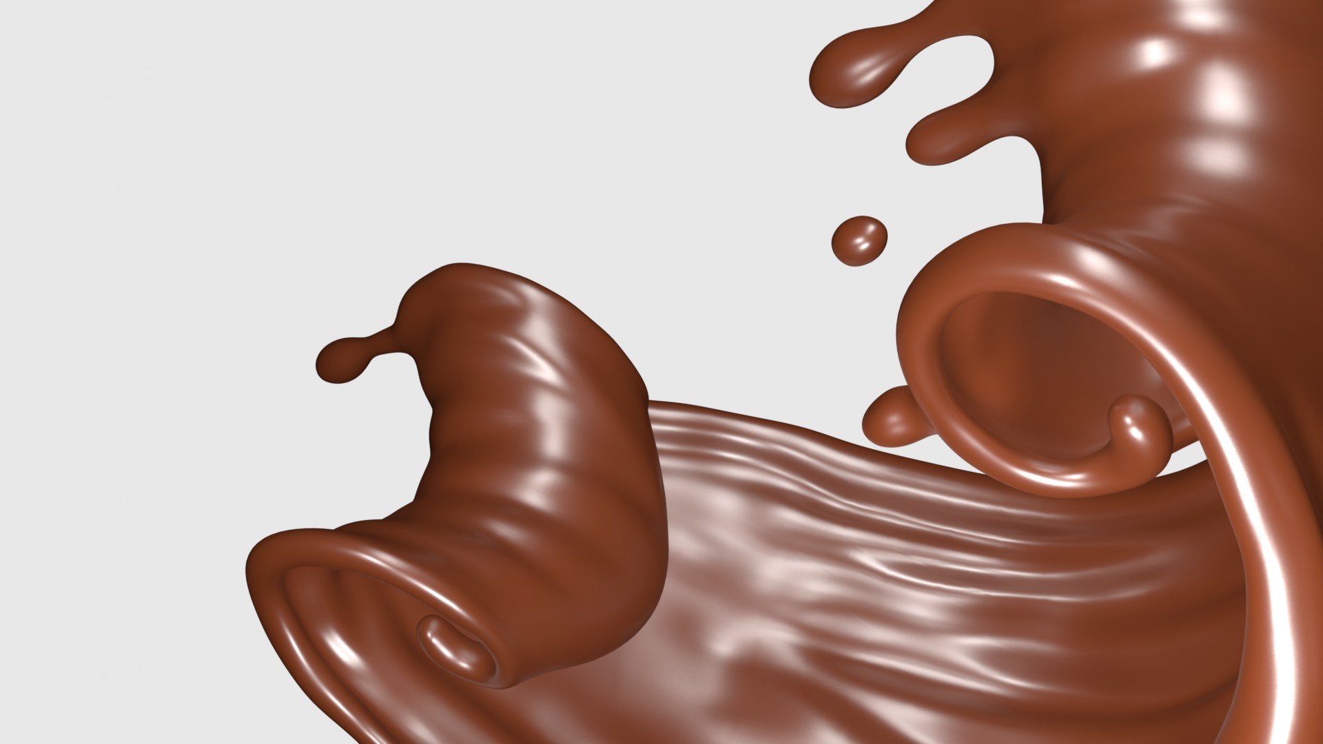 Chocolate Liquid Splash 033 3D Model - TurboSquid 2519931