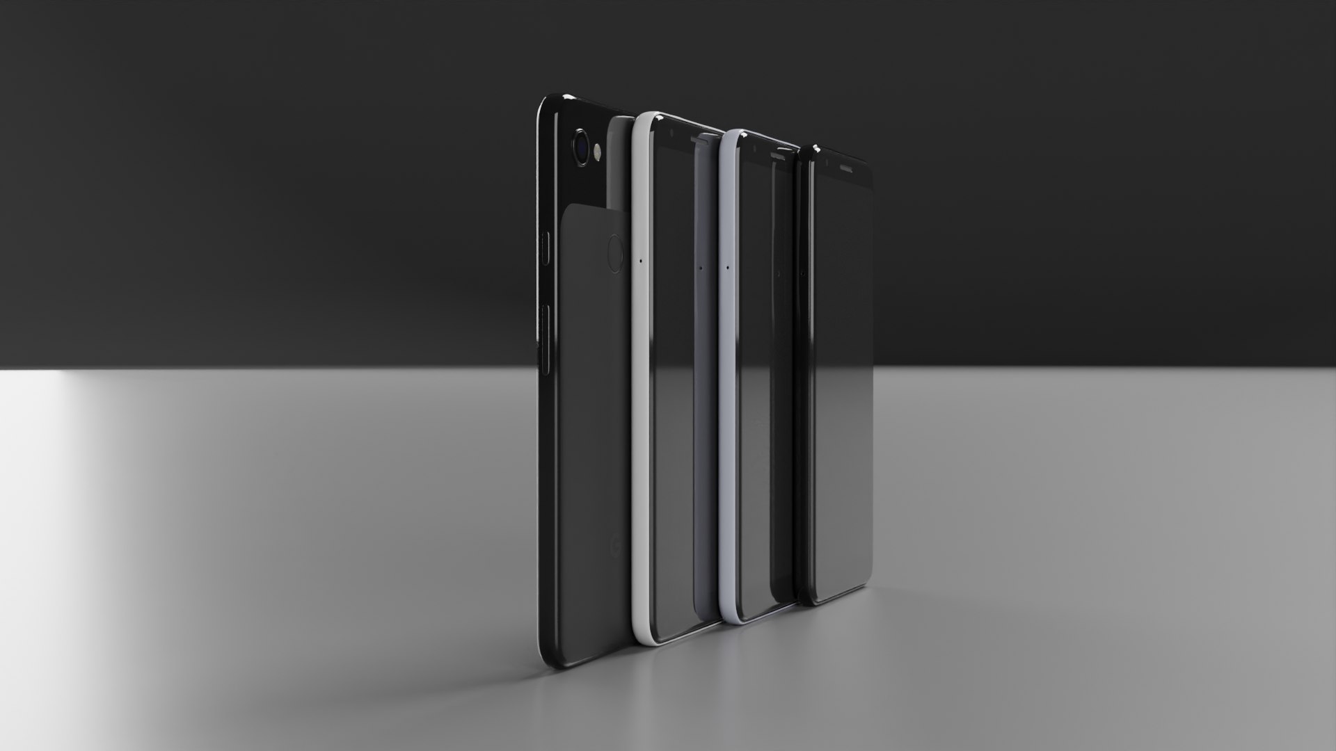 Google Pixel 3a XL All Colors model - TurboSquid 2064019