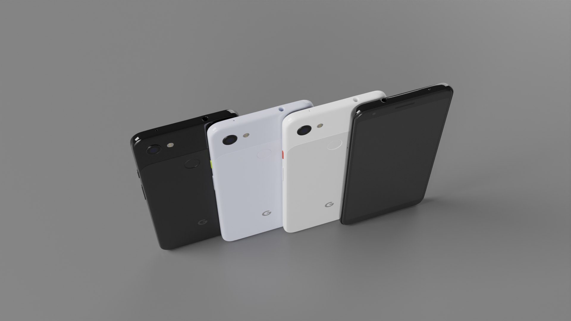 Google Pixel 3a XL All Colors model - TurboSquid 2064019