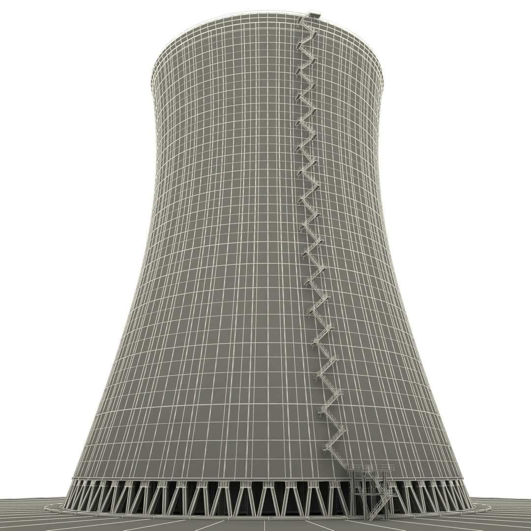 3d model cooling tower