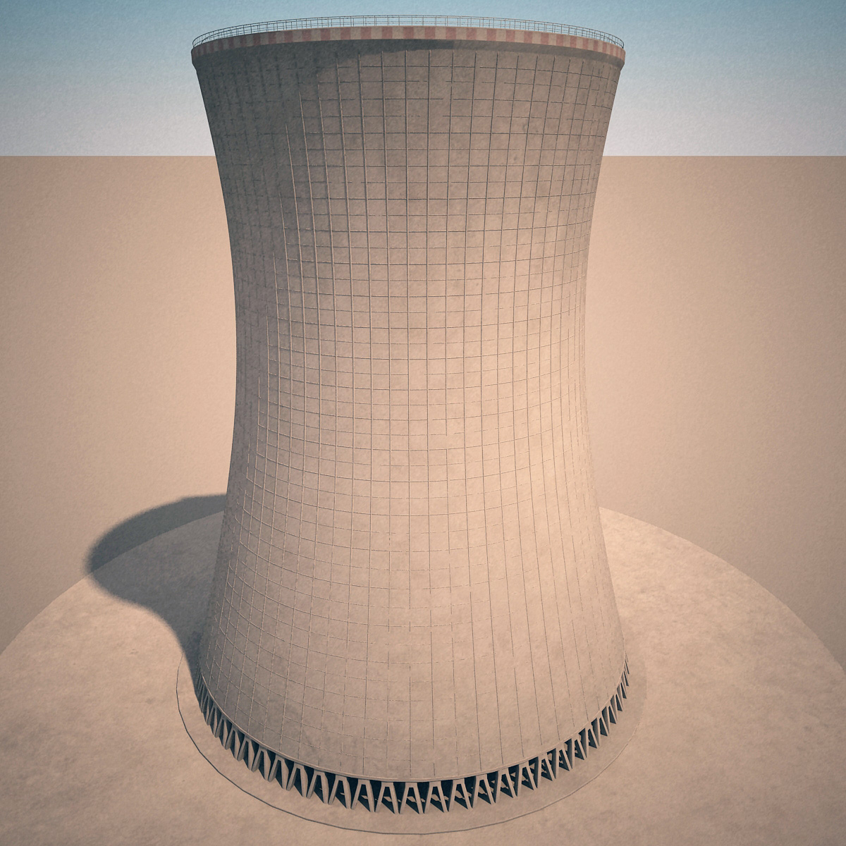 3d model cooling tower