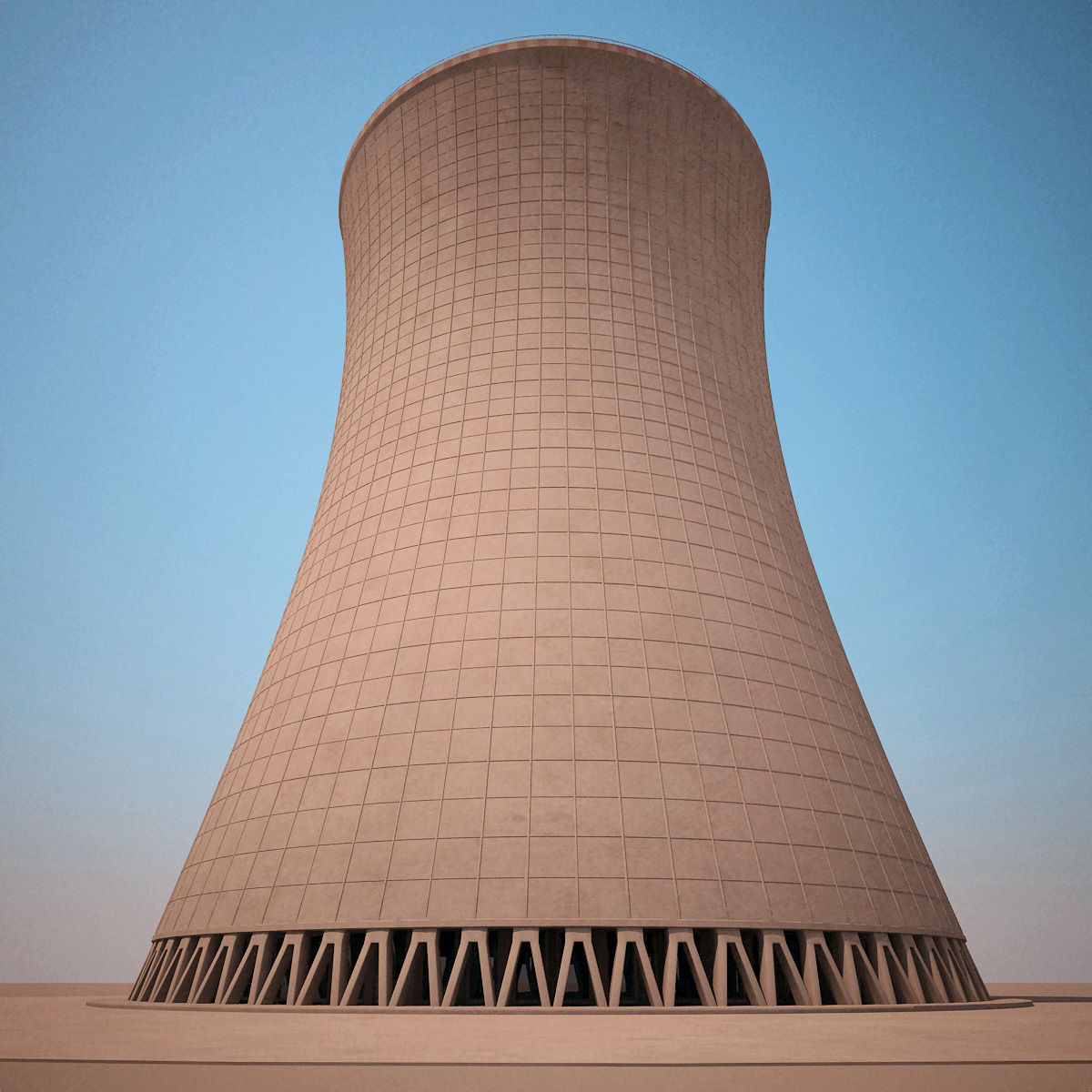 3d model cooling tower