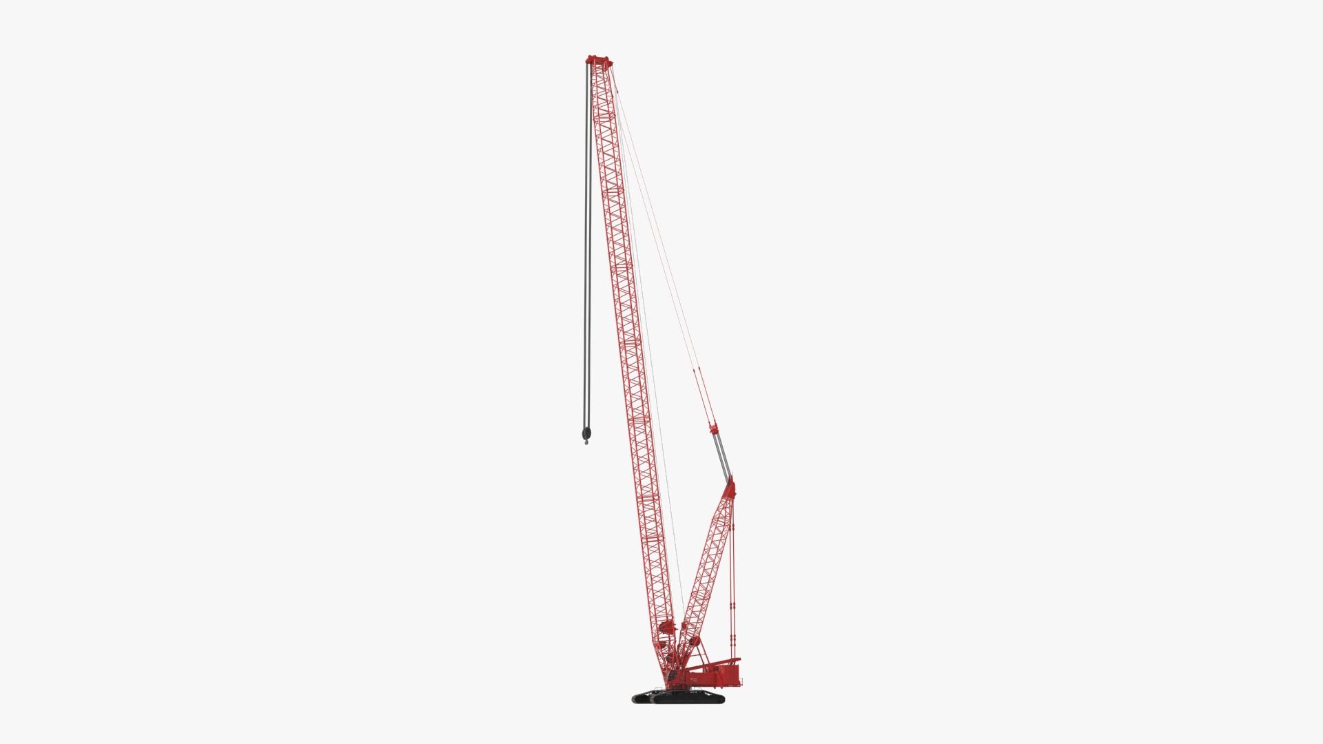 Manitowoc 18000 Crawler Crane Red Rigged 3D Model - TurboSquid 2302705