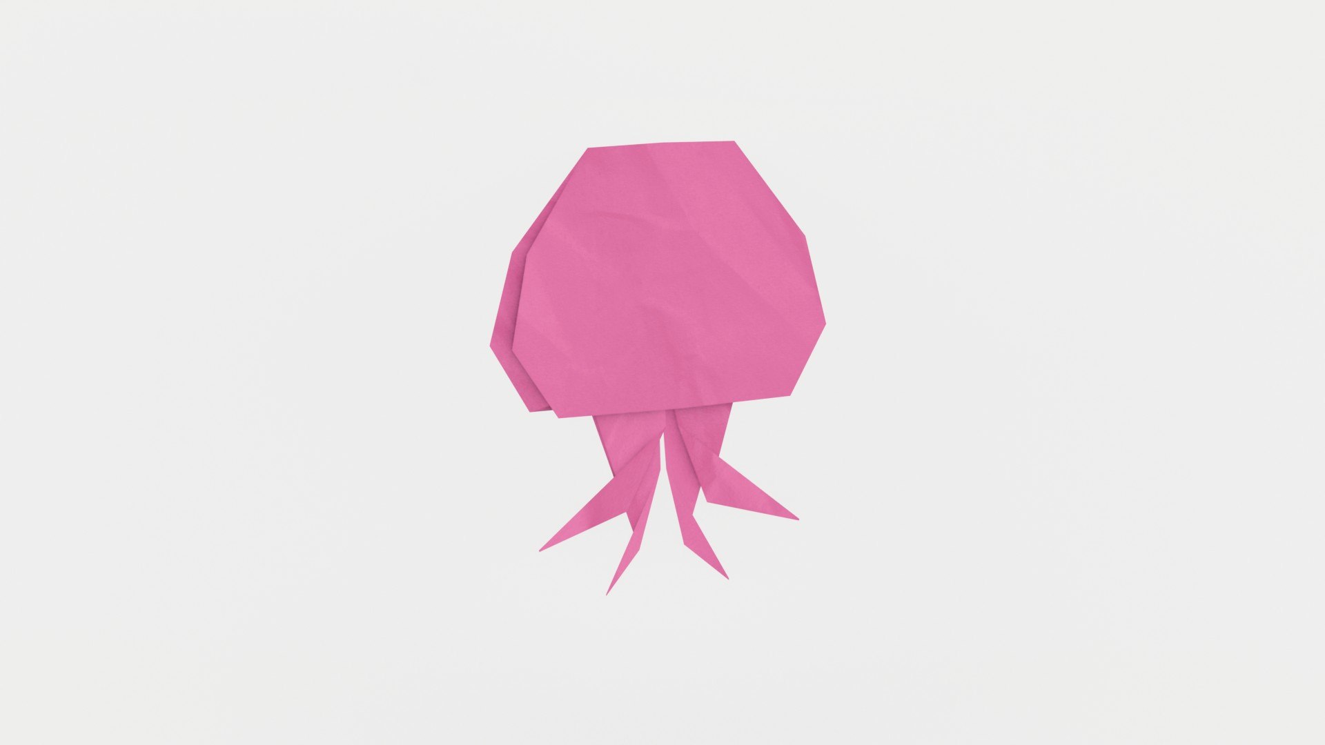 Origami Jelly Fish 3D Model - TurboSquid 2322751