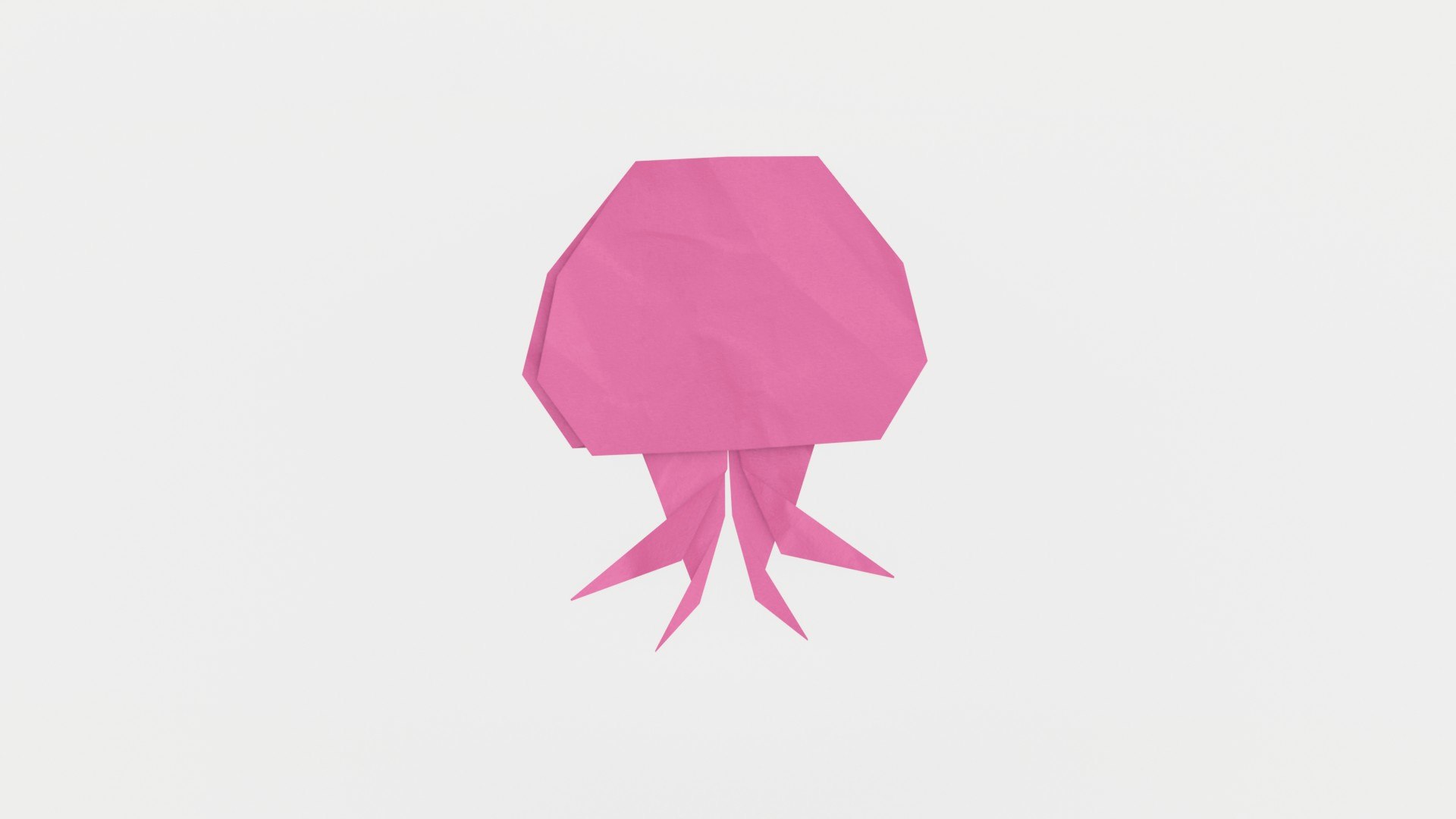 Origami Jelly Fish 3D Model - TurboSquid 2322751