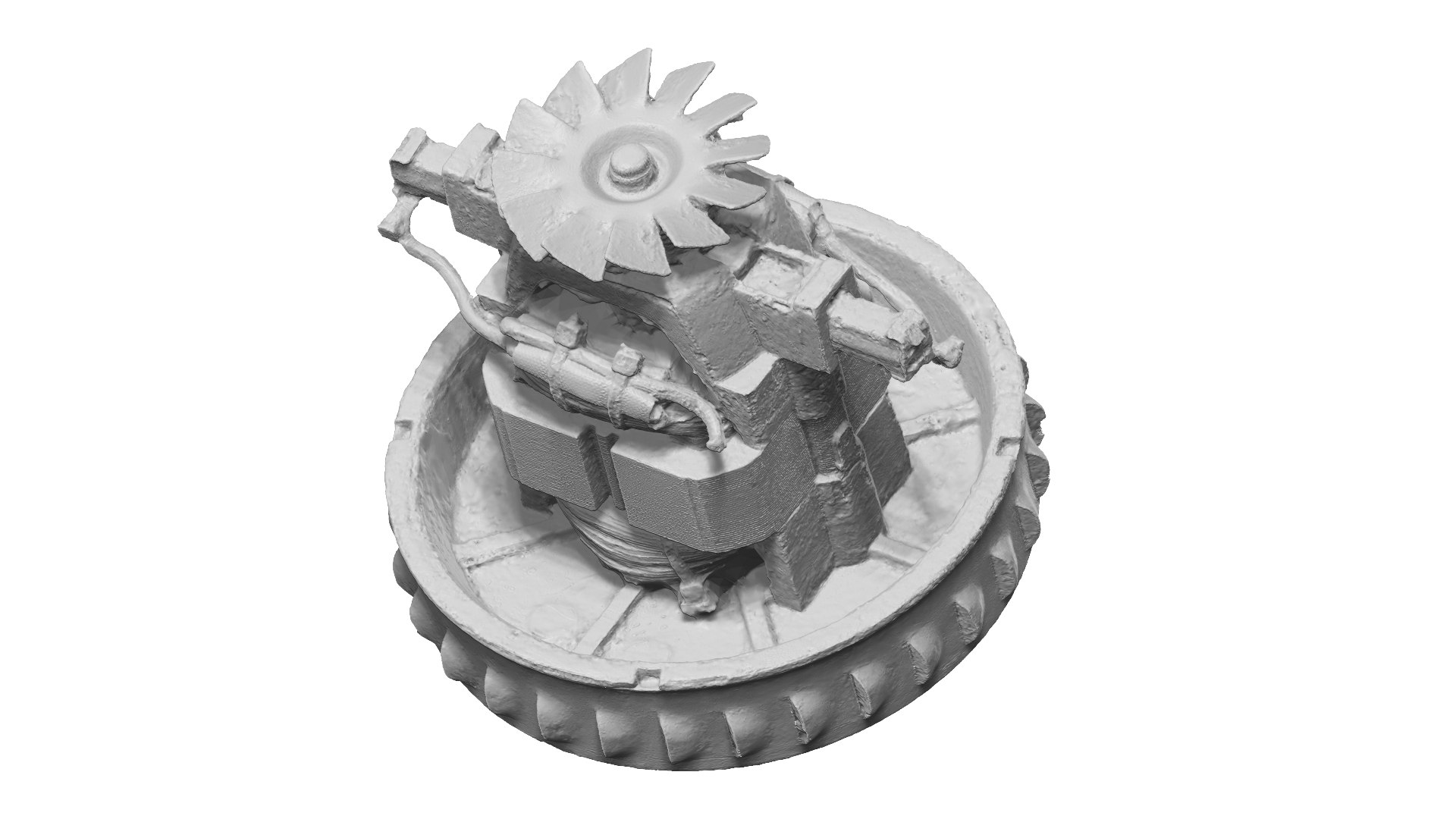 3D Model Old Rusty Fan Raw Scanned - TurboSquid 1812545