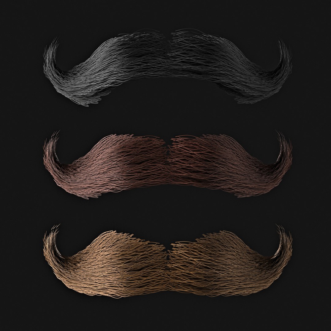 Mustache 1 3D Model - TurboSquid 1426111