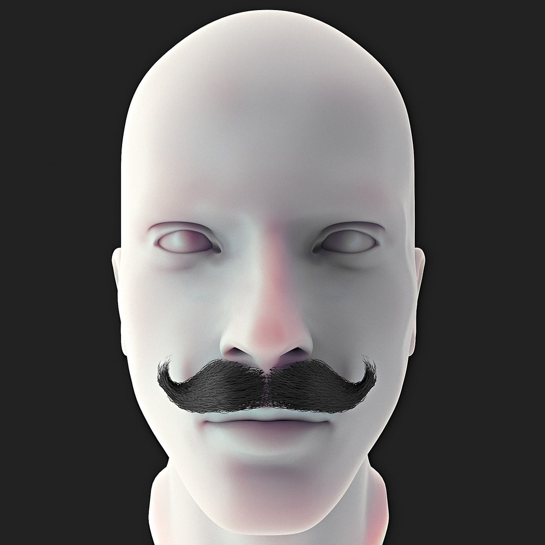 Mustache 1 3D Model - TurboSquid 1426111