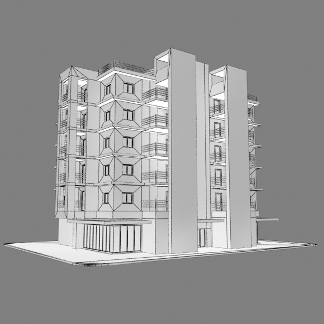 - hd modern apartment 3d model