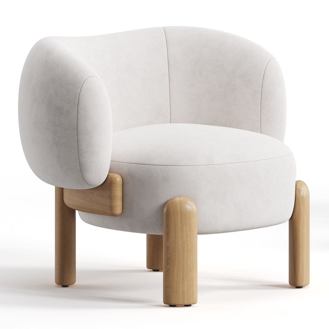 Moon Slipper Chair by Philippe Hurel 3D model - TurboSquid 2141841