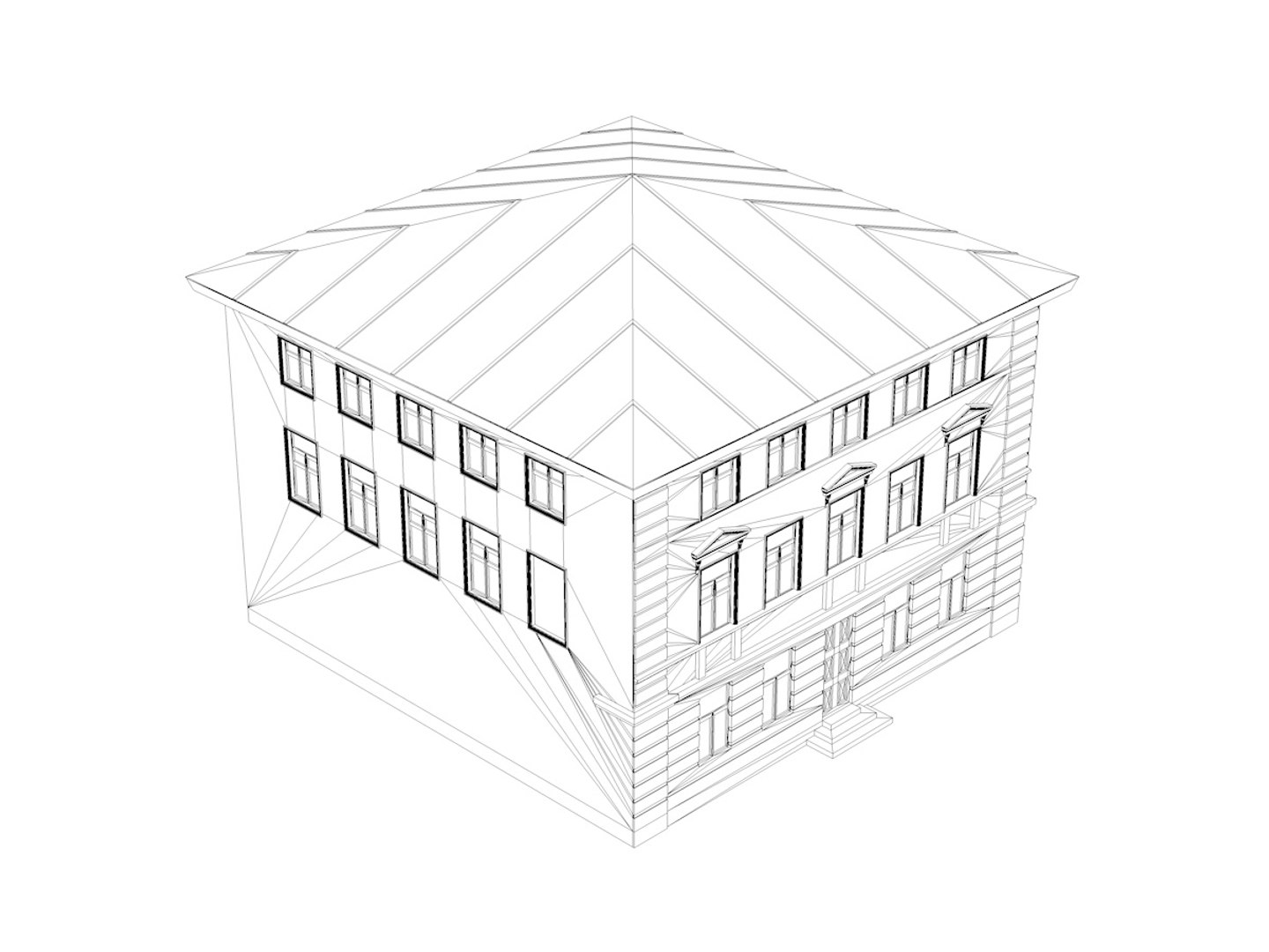 3d Model Old Building