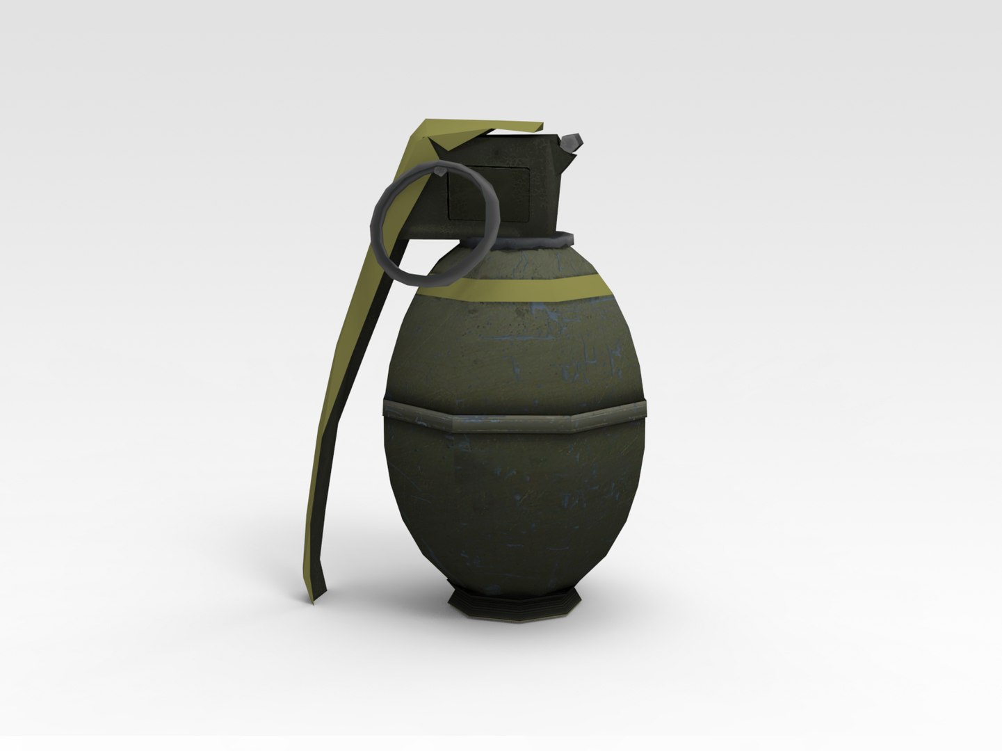 Low Poly Grenade 3D Model - TurboSquid 1788169