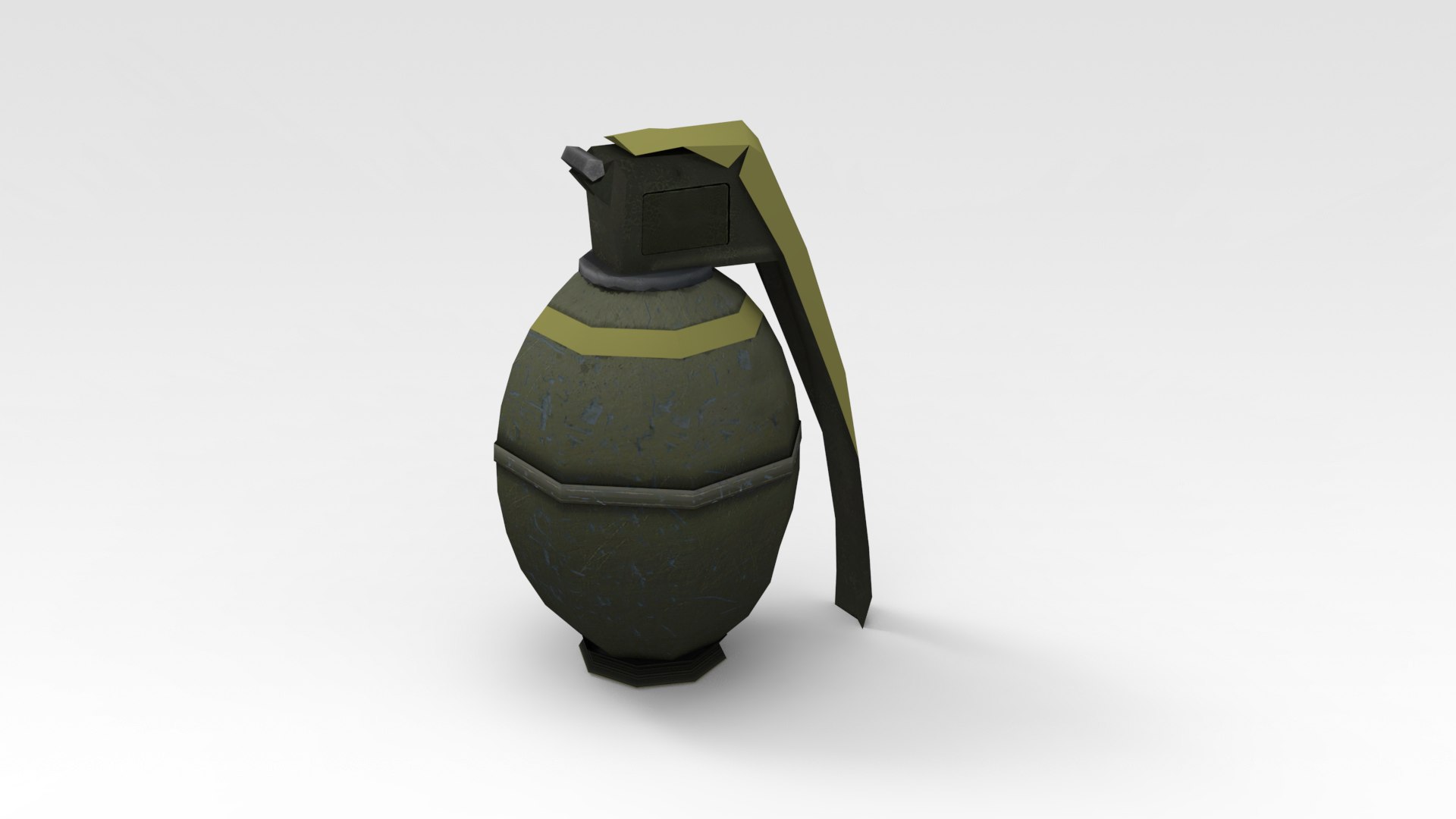 Low Poly Grenade 3D Model - TurboSquid 1788169