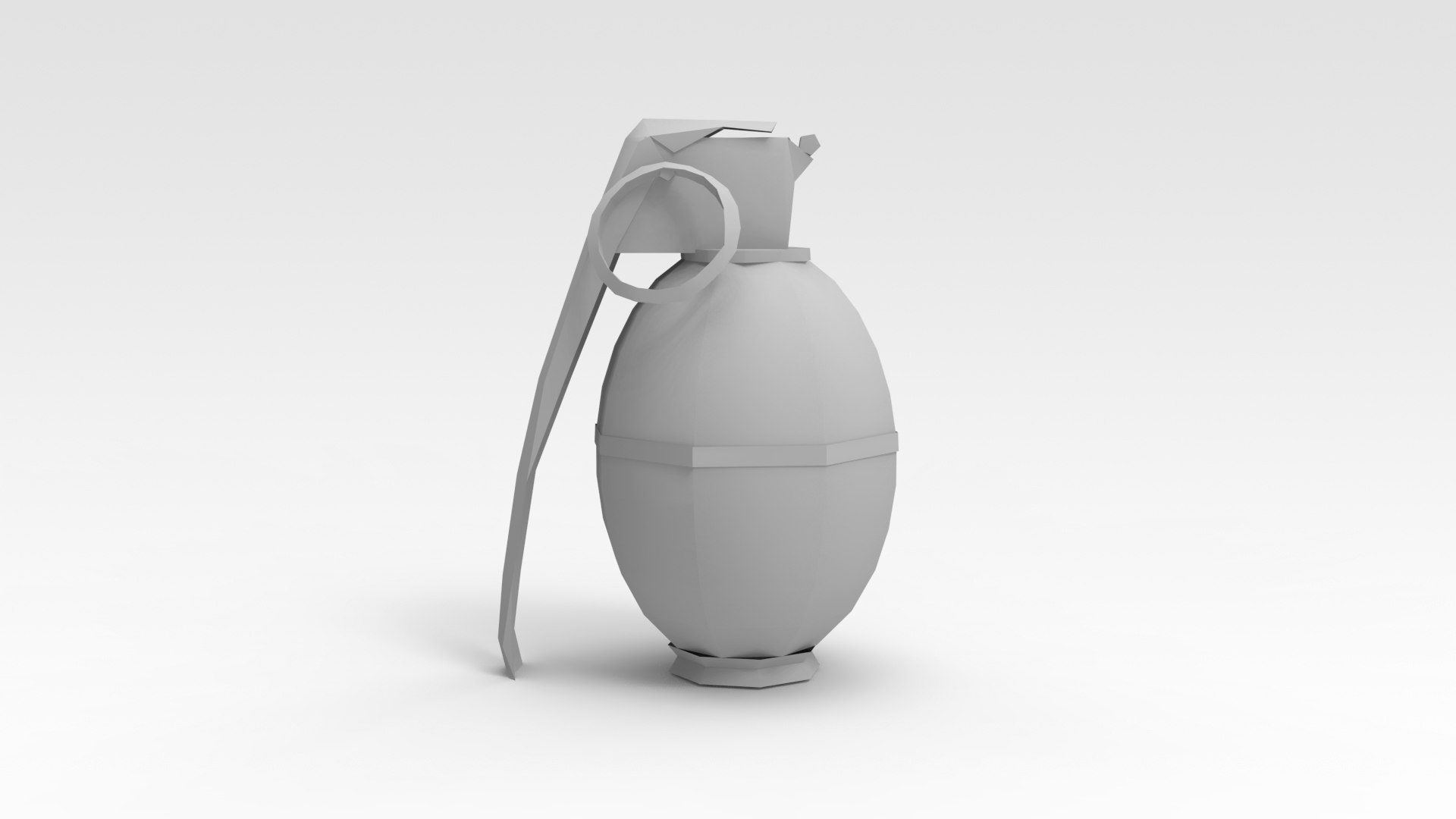 Low Poly Grenade 3D Model - TurboSquid 1788169