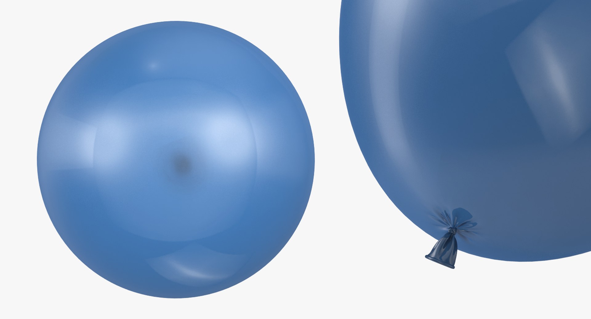 3D blue balloon model - TurboSquid 1253316