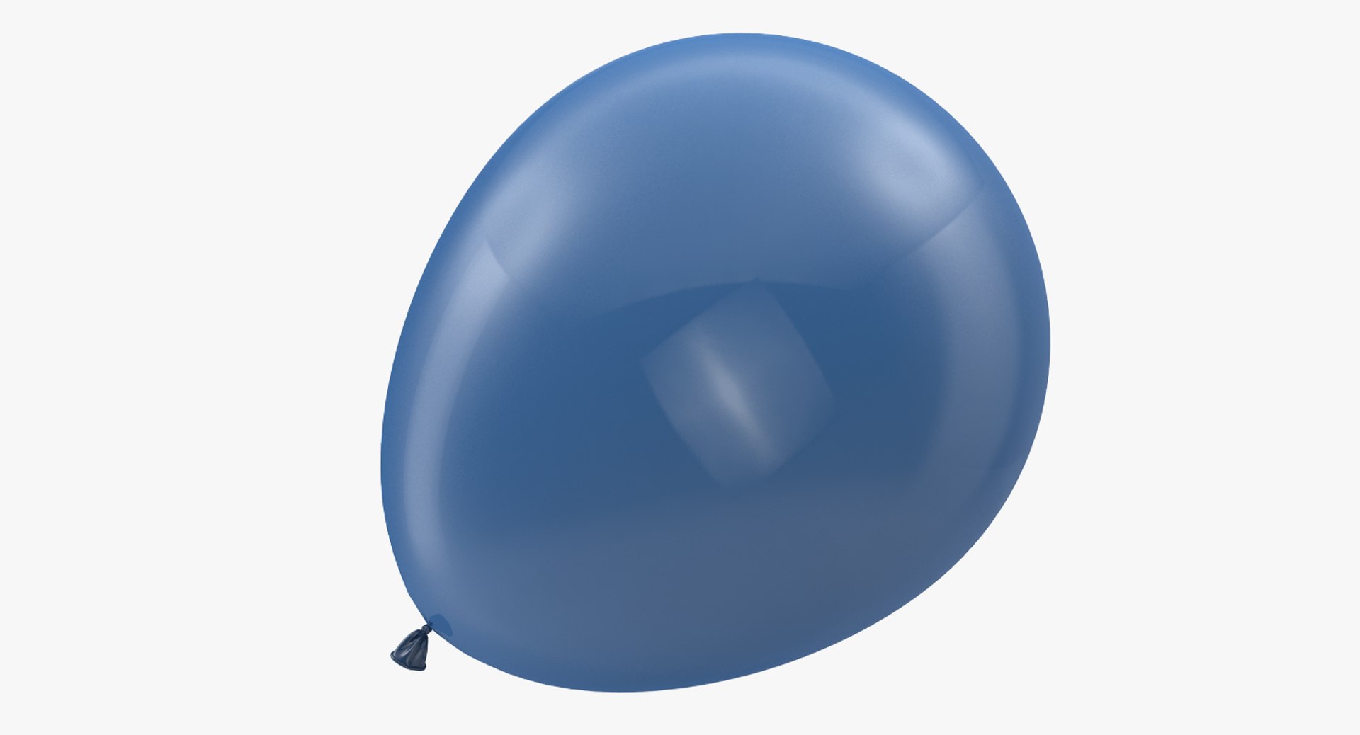 3D blue balloon model - TurboSquid 1253316