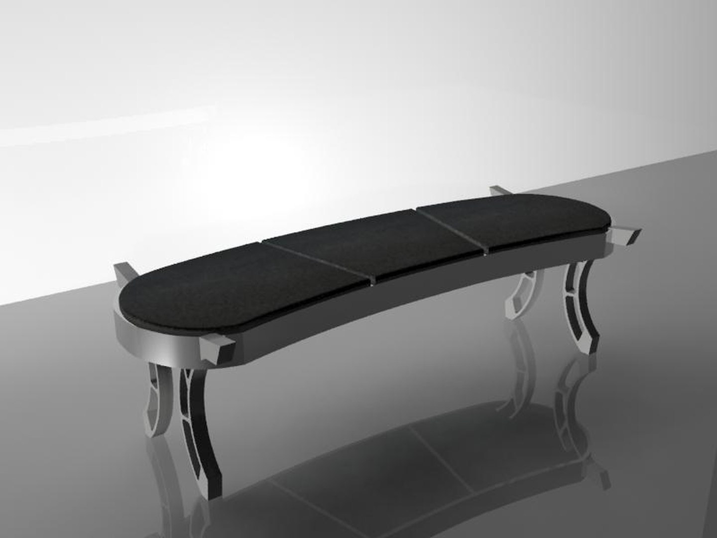 3d Futuristic Bench
